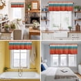 Bohemian Gradient Red Valances for Windows Modern Minimalist Red Blue ...