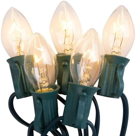 Christmas String Light Set, 25 Feet C7 Vintage Christmas Lights for ...