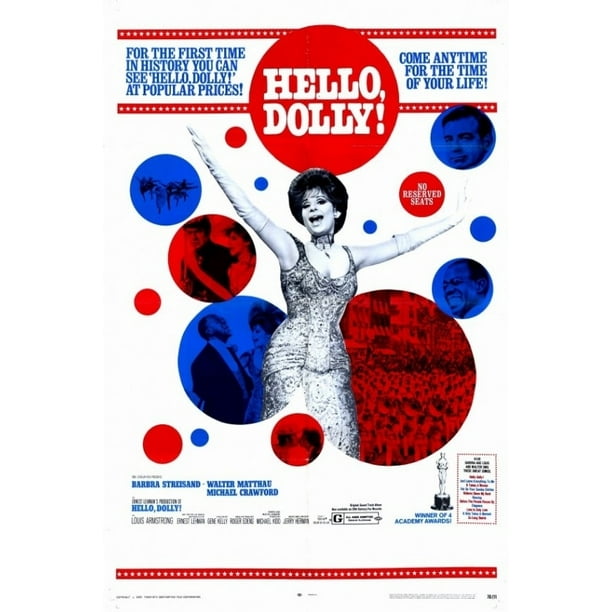 Hello, Dolly Movie Poster (11 x 17) - Walmart.com - Walmart.com