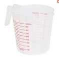 seebee Creative Clear Plastic Liquid Measuring Scale Cup Jug pour F ...