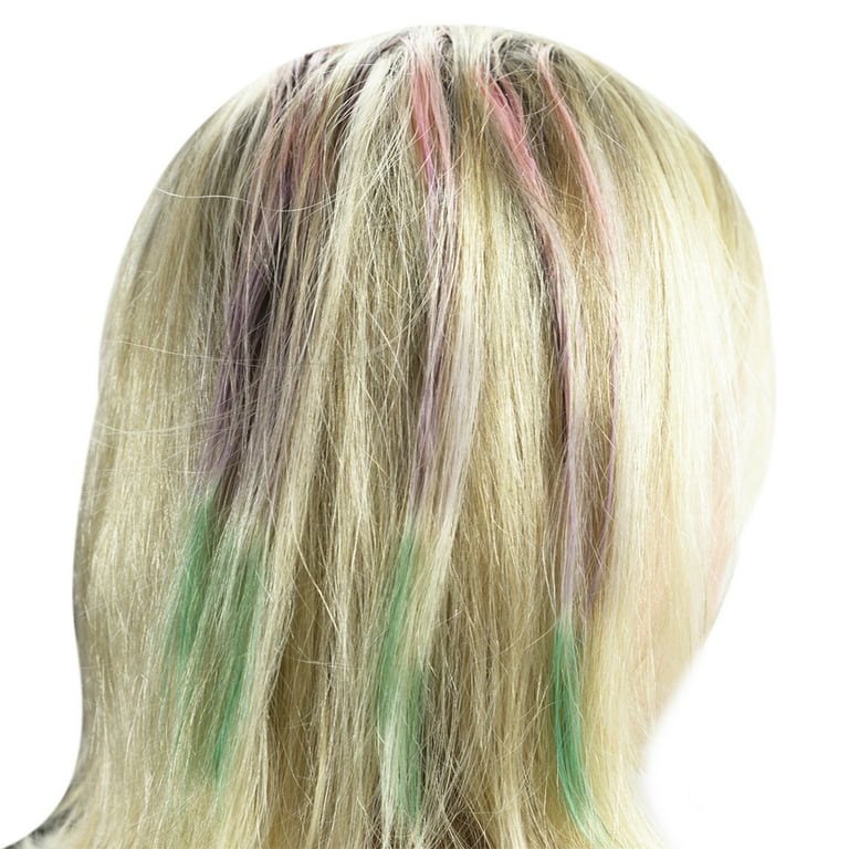 Green Highlights In Blonde Hair