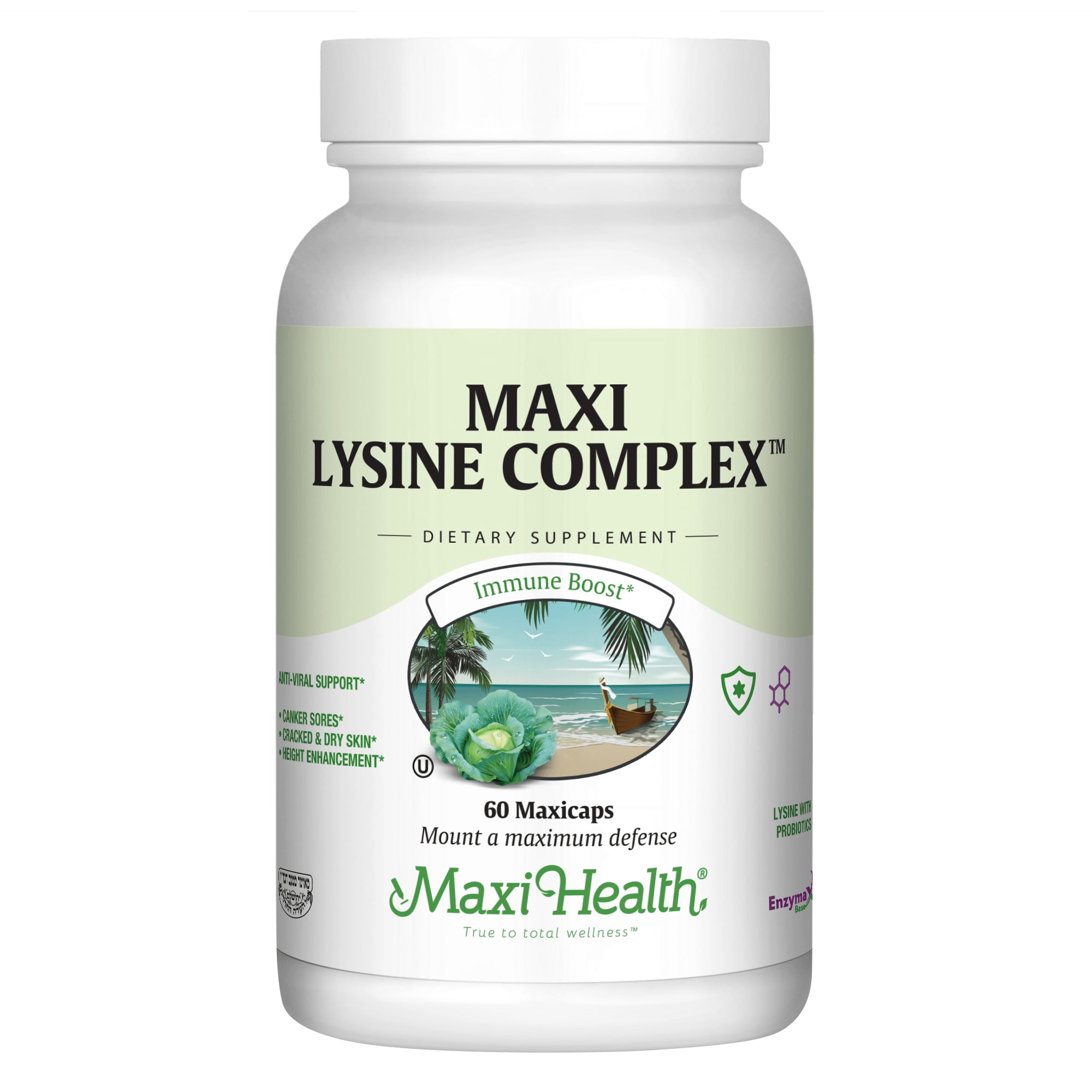 Maxi Health Maxi Lysine Complex Capsules, 60 Ct - Walmart.com