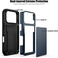CFHADD-Compatible with iPhone 17 Pro Case with Card Holder Dual Layer ...