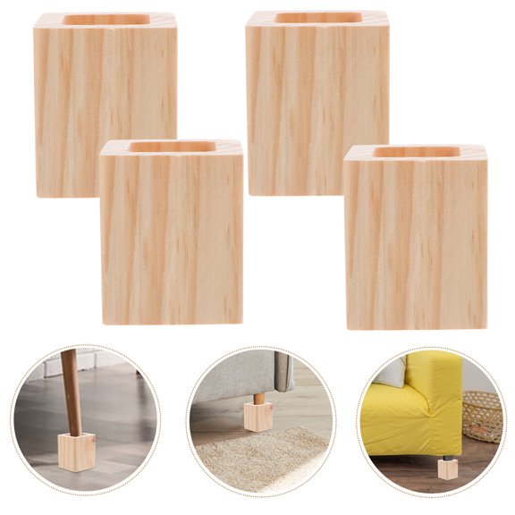 Oahisha Wood Furniture Risers,Solid Wood Round Table Lifts Furniture ...