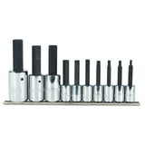 Proto 10 Piece Hex Bit Socket Sets, 3/8 in-1/2 in, SAE, w/Box - Walmart.com