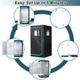 ZONEMEL Portable Home Sauna Kit with 3L Steam Generator & Tent 33.8" x ...