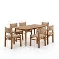 Christopher Knight Home 7-Piece Outdoor Wood Dining Set, 71" Teak Table ...