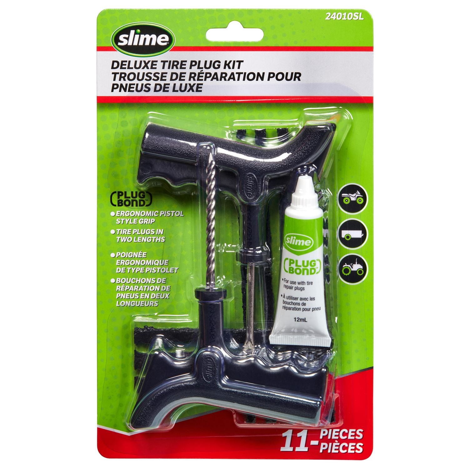 Click here for Slime Pistol Grip Tire Plug Kit Kit prices