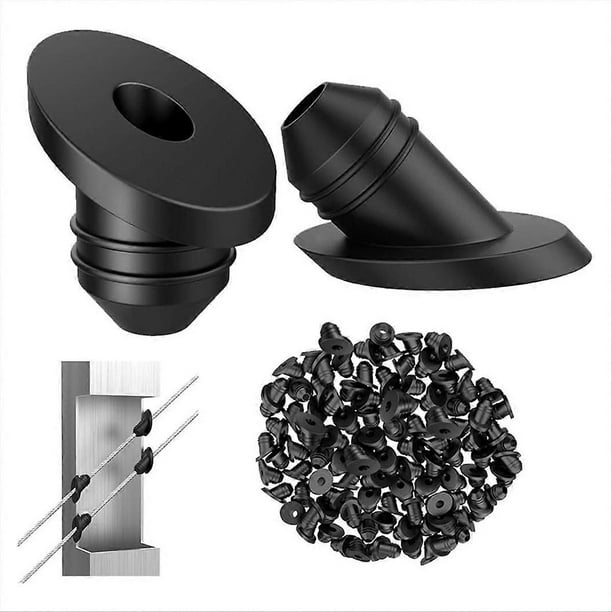 50Pcs Cable Railing Rubber Grommets, 45 Degree Angle Bevel Protectors ...