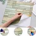 12Sheet PVC 3D Anticollision Wall Stickers Brick Pattern Stickers for ...
