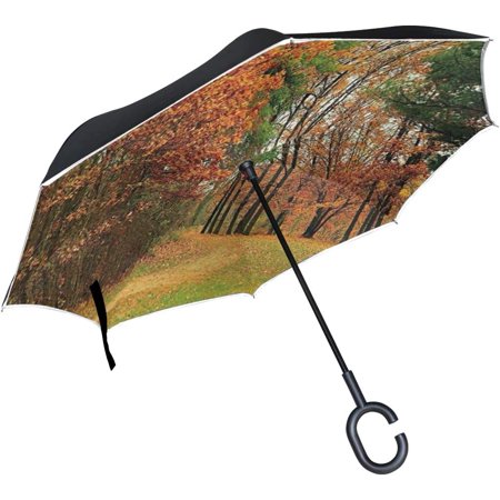 Fall Decorations Reversible Umbrella Double Layer Inverted Umbrella ...