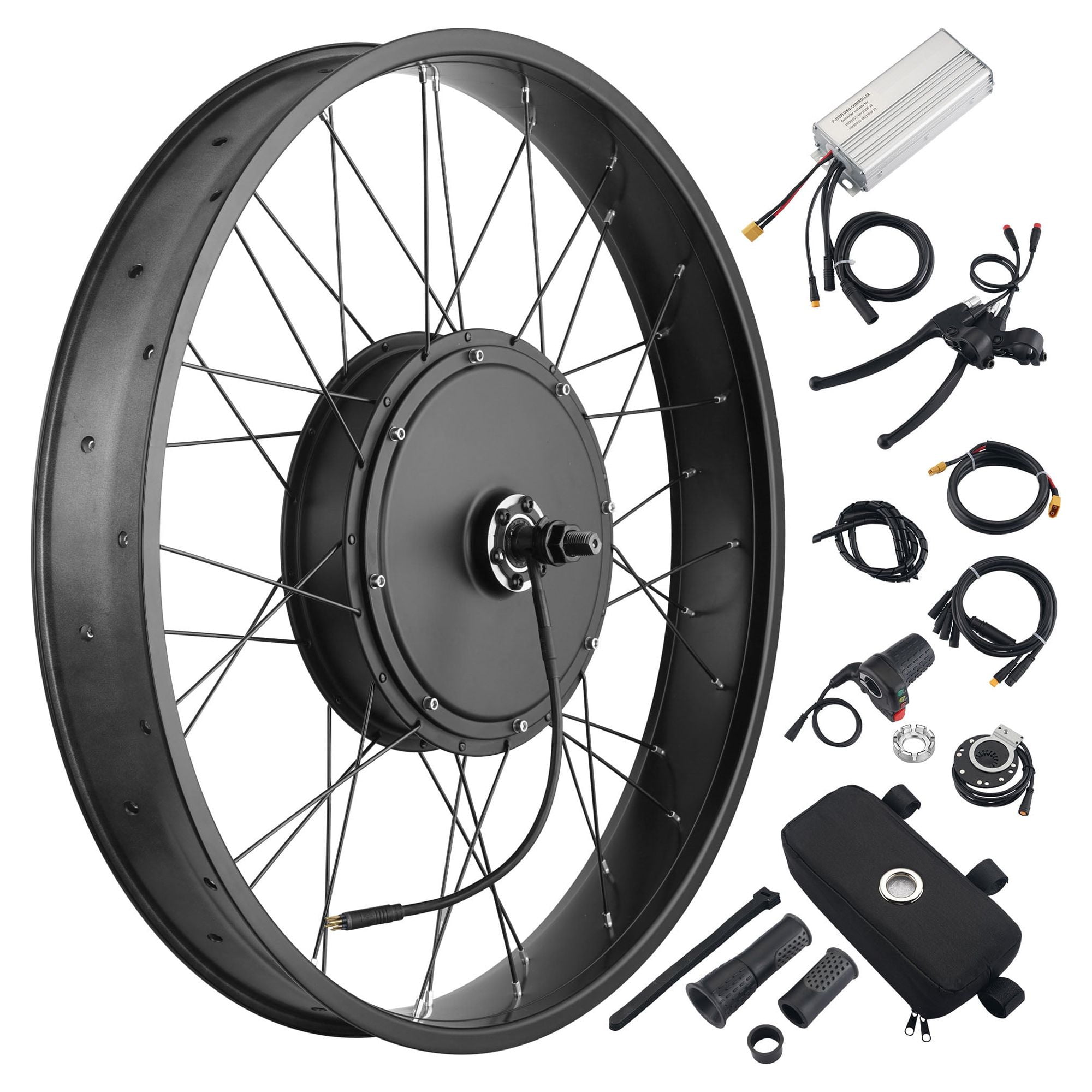 Yescom Electric Bike Conversion Kit 48V 1000W 26" Front Wheel E-Bike ...