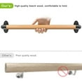 26 Inch Wood Handrail Indoor Stairs Handrail Wall Mount Handrail w ...