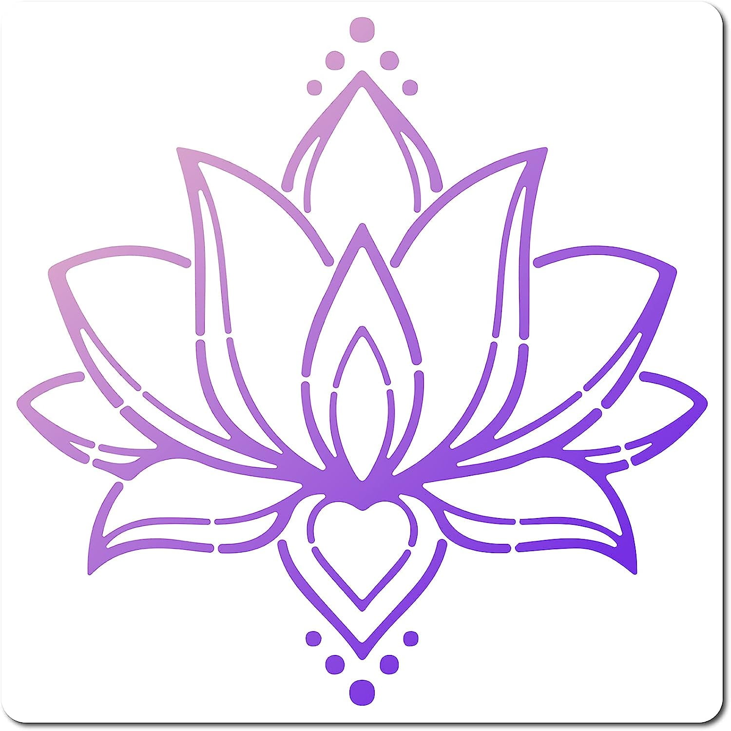 1sheet Lotus Stencils Templates Flower Pattern Large Reusable Plastic ...