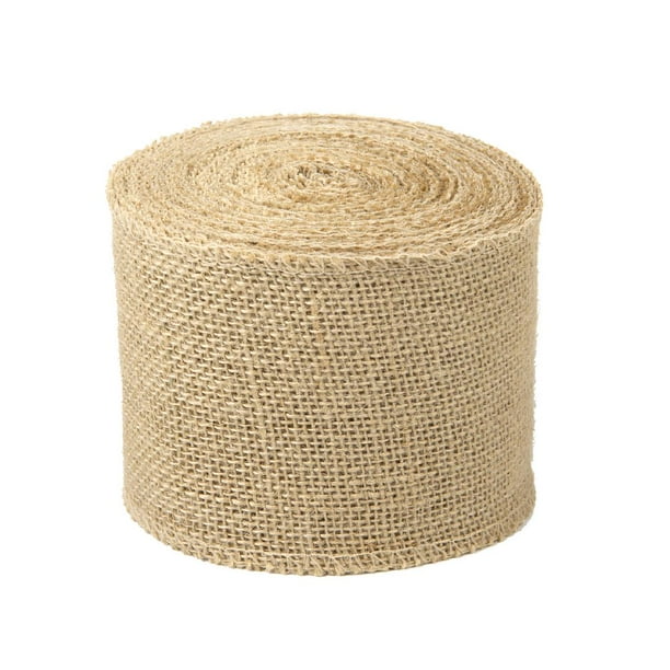 WRAPAHOLIC 3inch Wide Burlap Fabric Craft Ribbon On Spool 10 Yards DIY ...