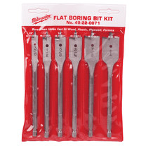 Milwaukee Tool Flat Boring Bit 6" Universal Set - 8PC - Walmart.com