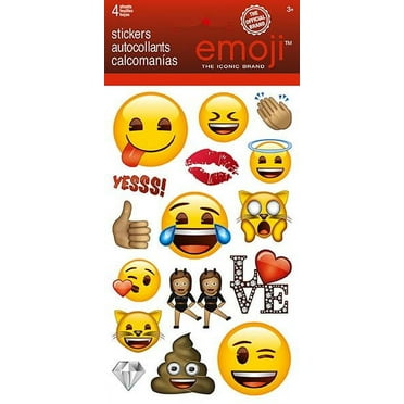 Trends International Emoji Pop Up Stickers , 2 Sheet - Walmart.com