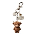 A Little Highland Cow Keychain, Emotional Support Highland Cow ...