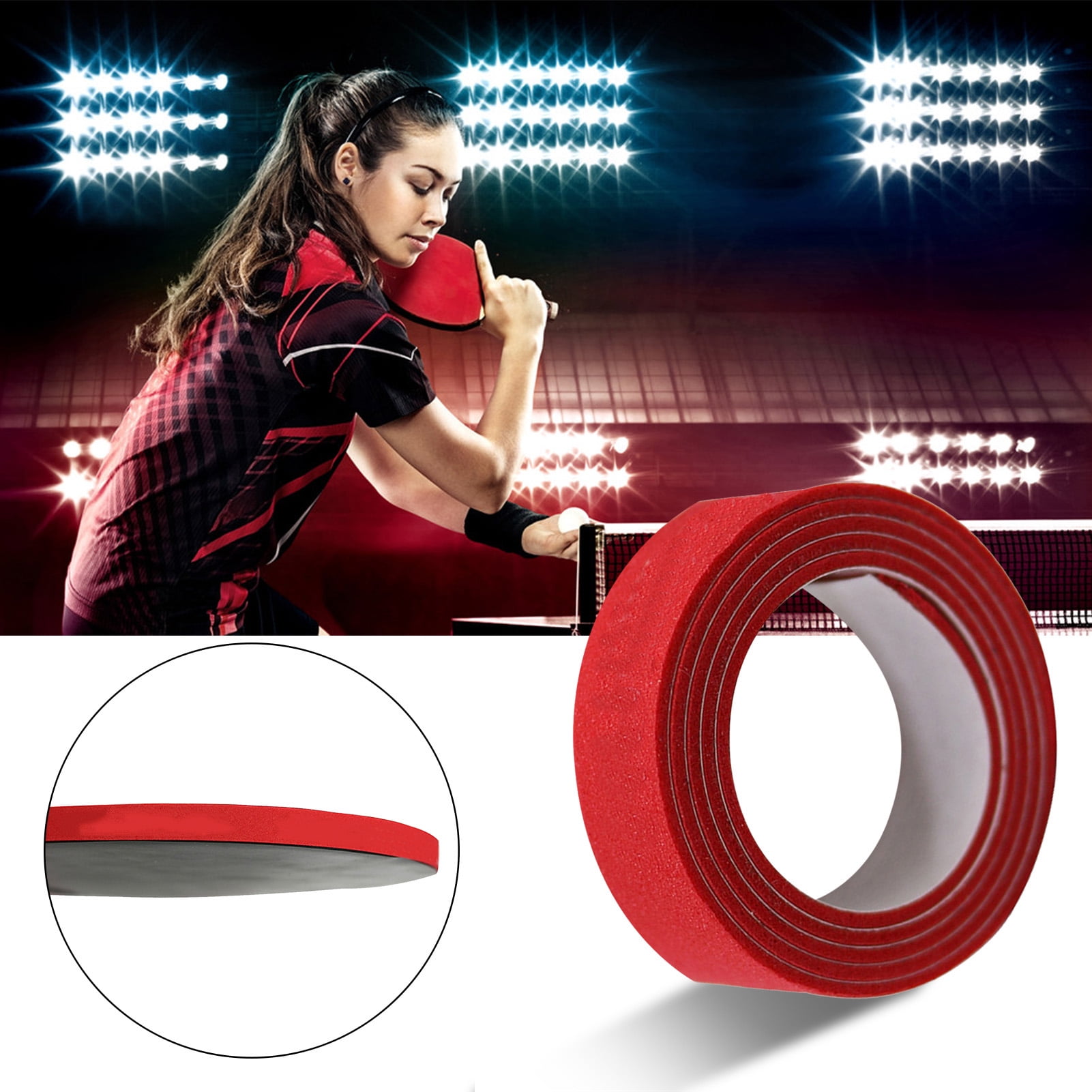 Buy Vokewalm Table Tennis Racket Side Tape - Ping Pong Paddles Sponge ...