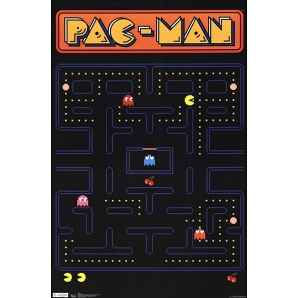 Pac-Man - Board Poster Print (24 x 36) - Walmart.com - Walmart.com
