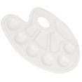 Unique Bargains Plastic Artist Watercolor Paint Plate Tray Mixing ...