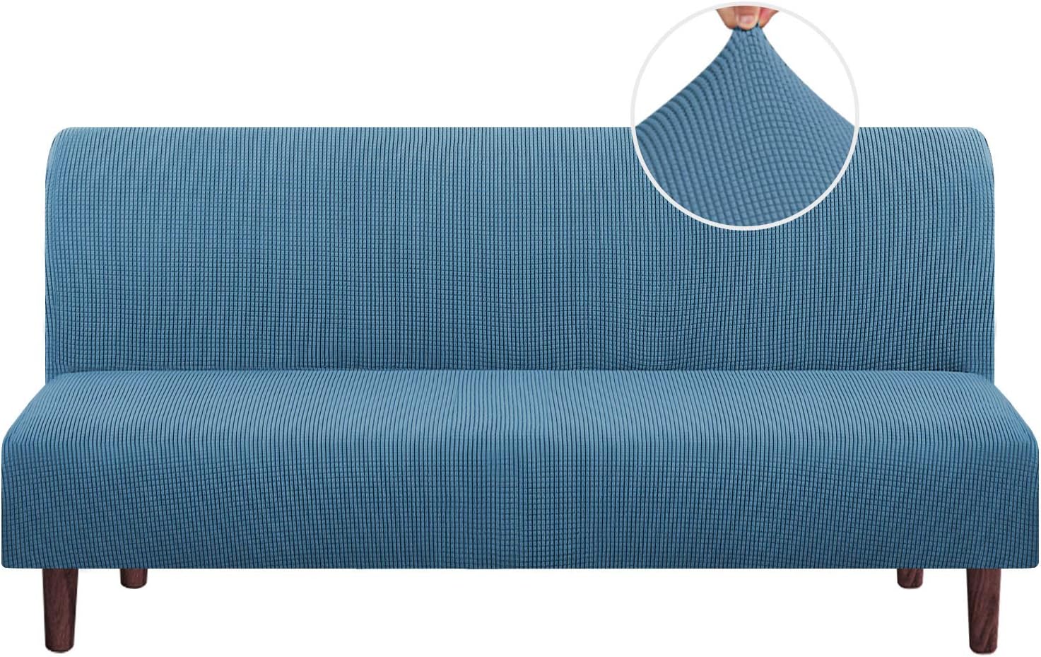 Stretch Armless Futon Cover Futon Slipcover Full Queen Size Futon Couch ...