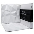 Art3d 12-Pack 19.7 in. x 19.7 in. PVC 3D Wall Panel in White - Walmart.com