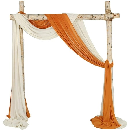 GCIVETCAT 2 Panels ChGCIVETCATn Fabric Drapery Wedding Arch Drapes ...