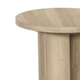 Hazel Side Table with 3 Pillar Legs- Handcrafted Mango Wood- 17.7 Inch ...
