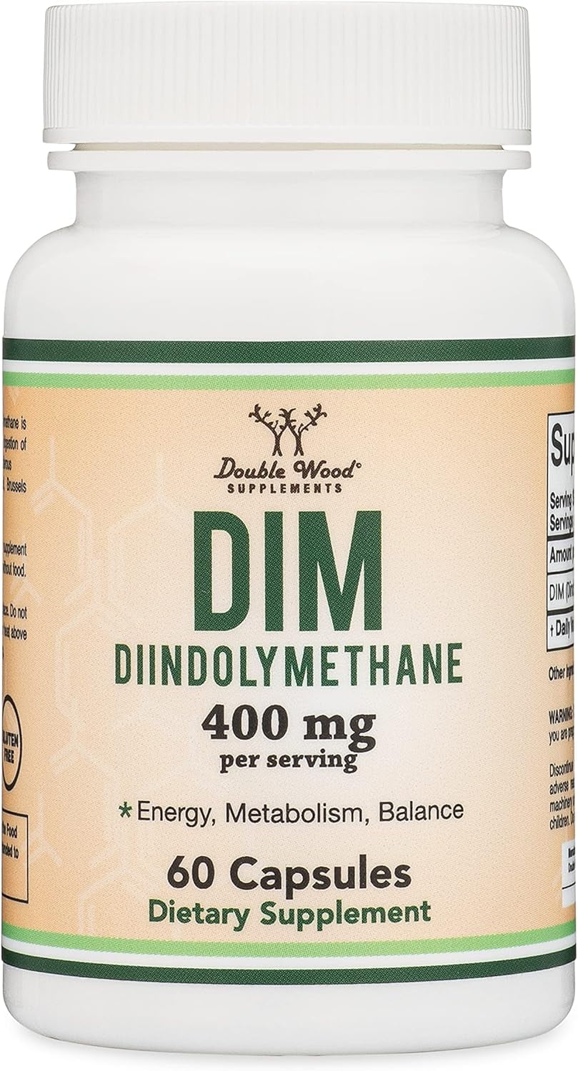 Double Wood DIM (Diindolylmethane) | 400 Mg Per Serving | 60 Capsules ...