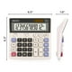 Deli 12-Digit Desktop Calculator, Dual Power, Extra Large LCD Display ...