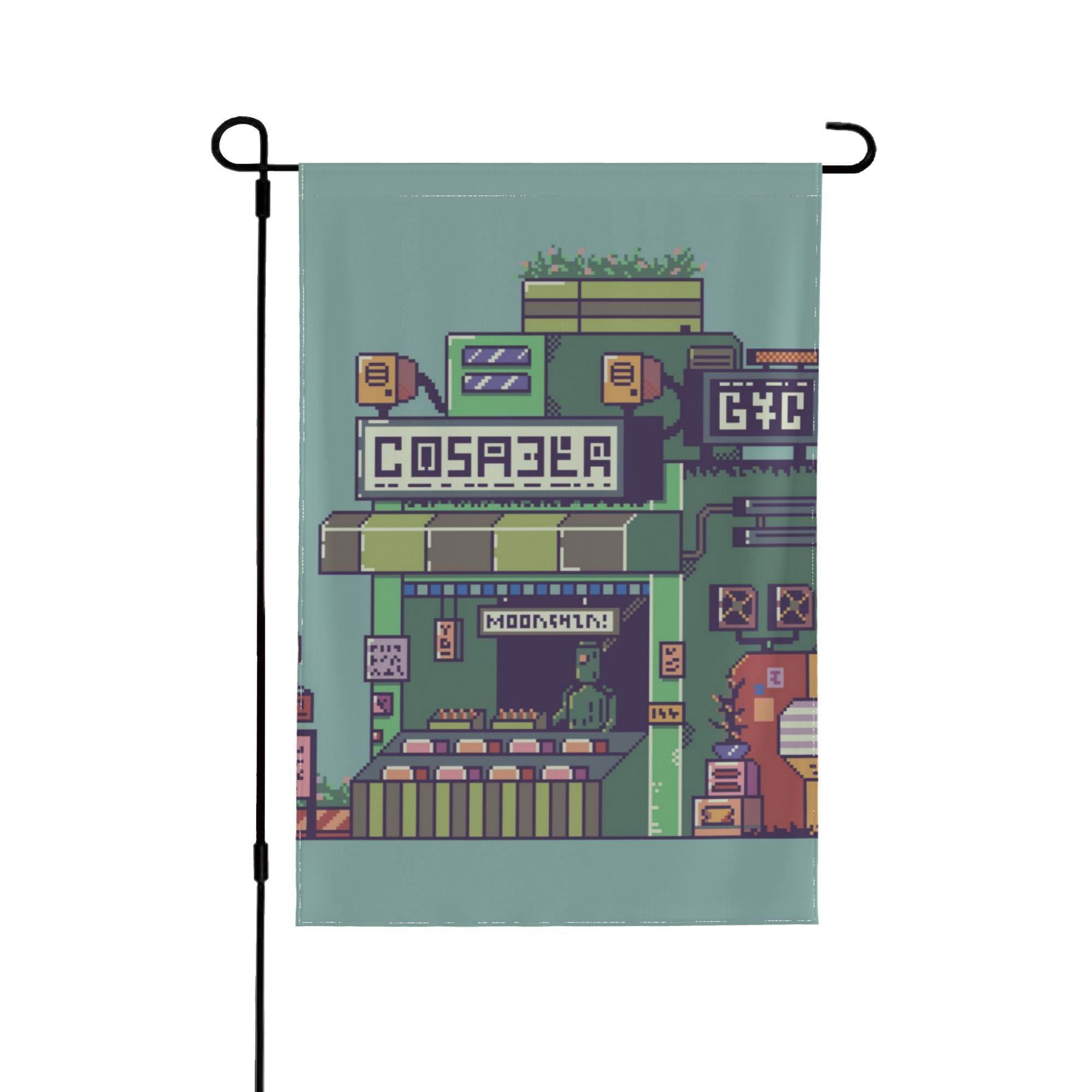 XMXY Store Pixel Art Pixel Garden Flags Double Sided,Farmhouse Holiday ...