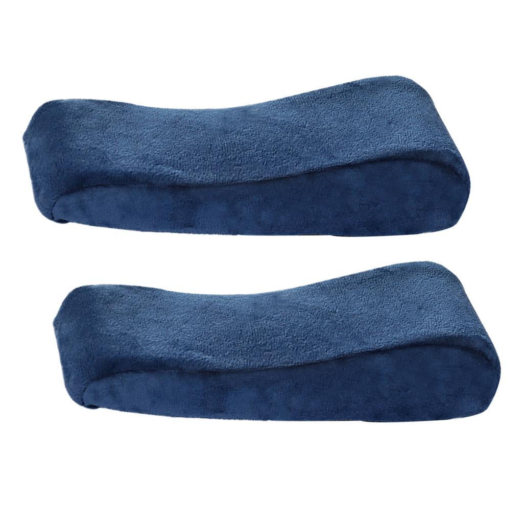 2x Universal Chairs Arm Rest Covers Memory Foam Computer Chair Armrest ...