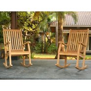 Glacier Country Collection Adult Log Rocker, Exterior Stain Finish ...