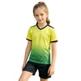 BOOMNY Toddler Boys Soccer Outfits Gradient Color Short Sleeve Workout ...