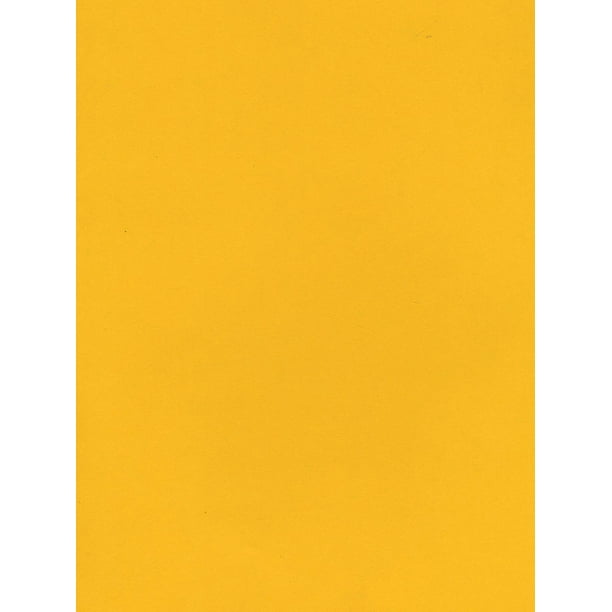Art Paper golden yellow, 8.5 in. x 11 in. (pack of 50) - Walmart.com ...