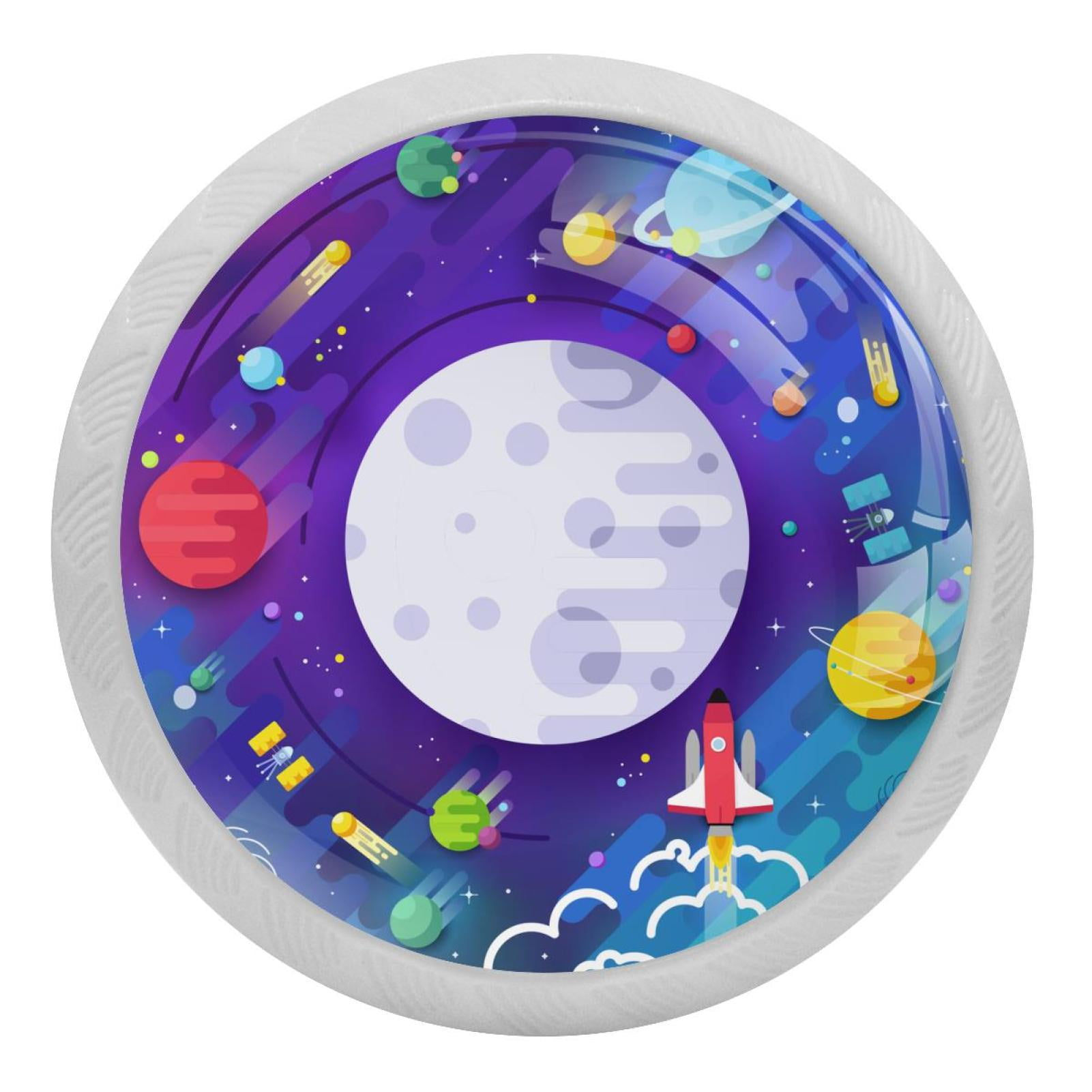 4PCS Round Rocket Take Off Cabinet Fluorescence Knob Glowing in the ...