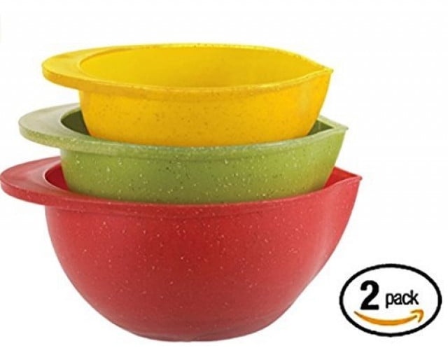 Trudeau Maison Set of 3 Mixing Bowls, Multicolor (2 Pack) - Walmart.com ...