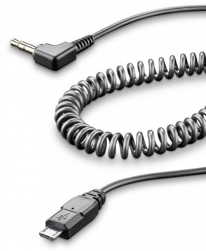 Cellularline Interphone Aux Cable Micro USB 3.5mm Jack - Walmart.com