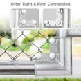 4 Packs Aluminum Gate Corner; Chain Link Fence Gate Corners; ID 1.3 ...