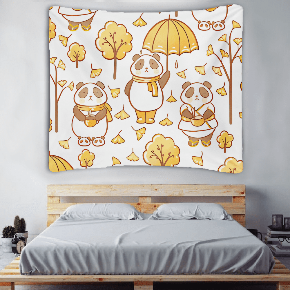 Tapestry Prevalent Reusable Cartoons Paint Background Banner for Gift ...