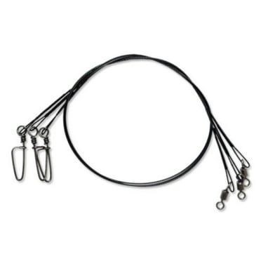 Mustad Nylon Coated Stainless Steel Leaders, Black - Walmart.com