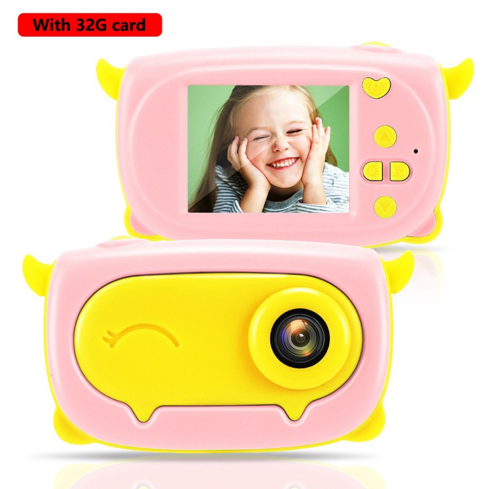 Kids Digital Camera 2 Inch 720P HD Screen Chargeable Cartoon Cute Eyes ...