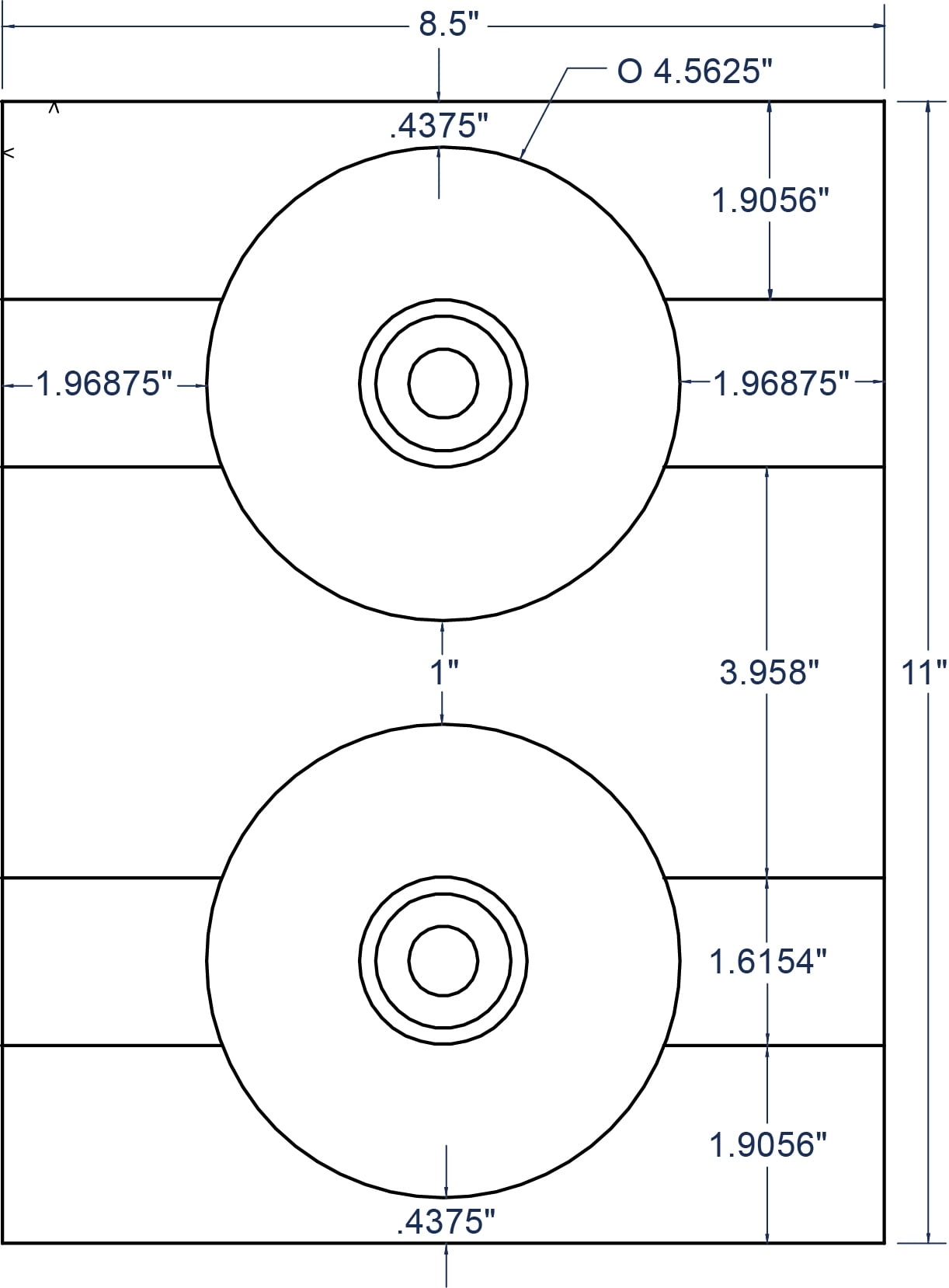 Compulabel 312750, Cd Donut Label 4 9/16 - Walmart.com