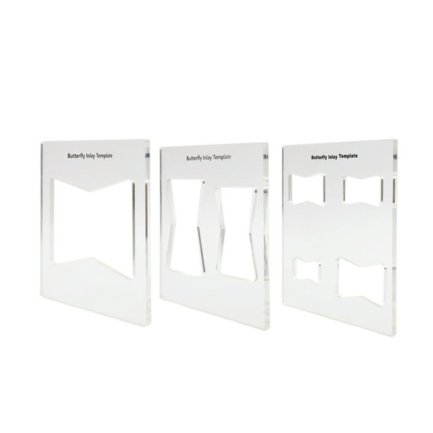 Amdohai 3PCS 7 In 3 Butterflys Inlay Templates Woodworking Decorative ...