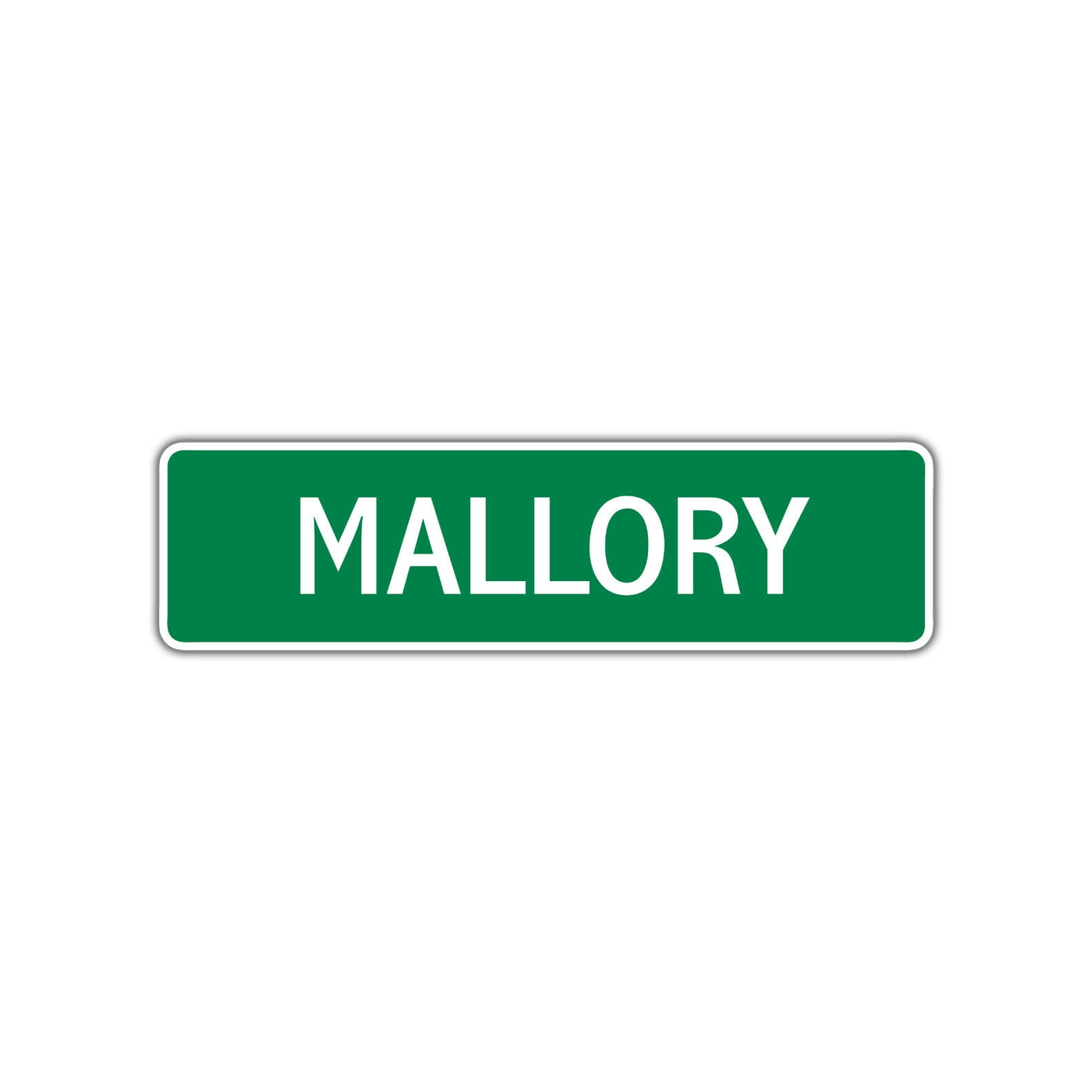 Mallory Girls Children Name Letter Printed Plaque Decoration Novelty ...