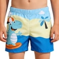 Bainana Boys Swim Trunks Toddler Cartoon Print Elastic Waist Straight ...