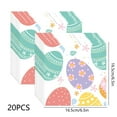 20PCS Easter Egg Paper Napkins Egg Floral Disposable Easter Party ...