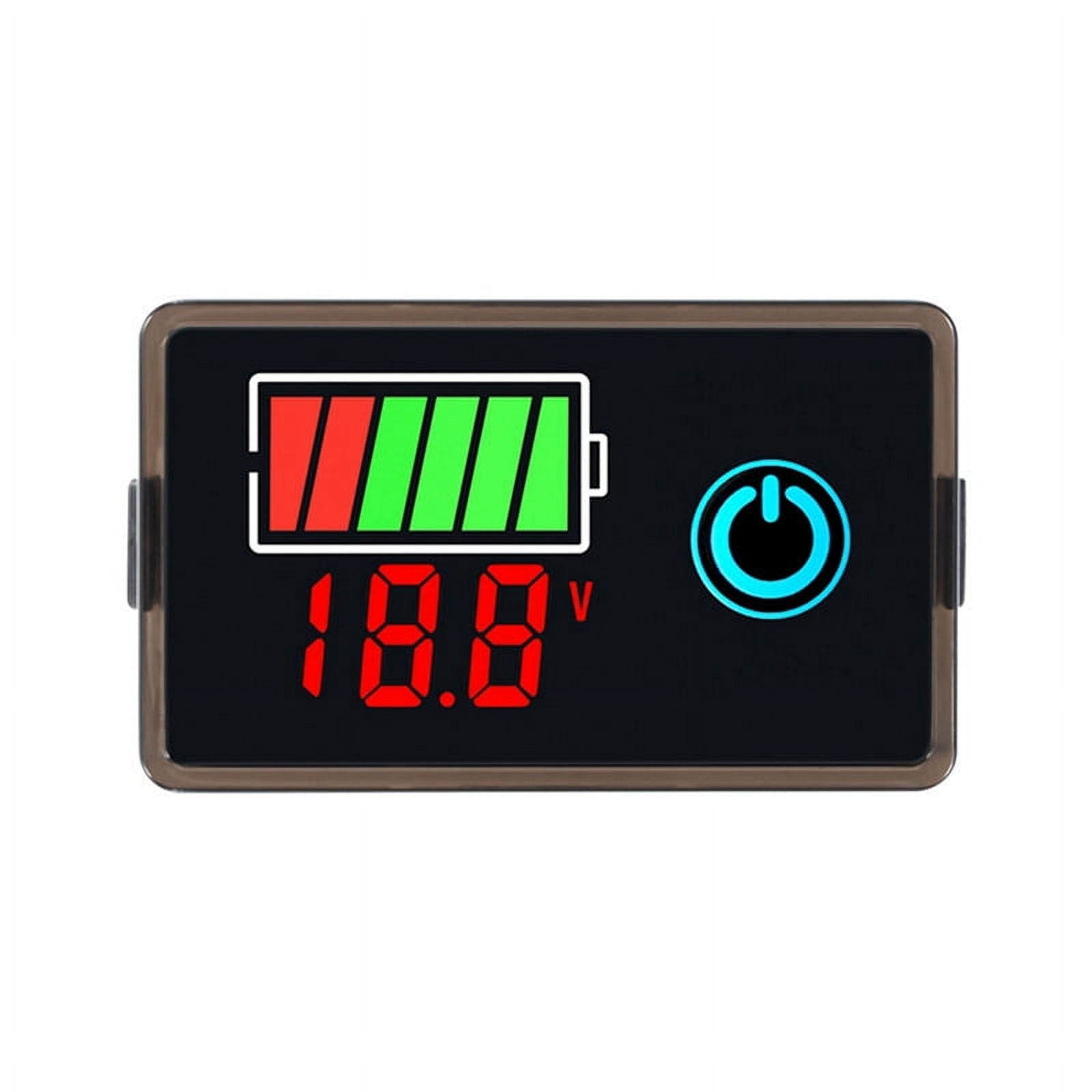 DC 8-100V Digital Voltage Power Indicator for Lead-Acid Lithium Battery ...