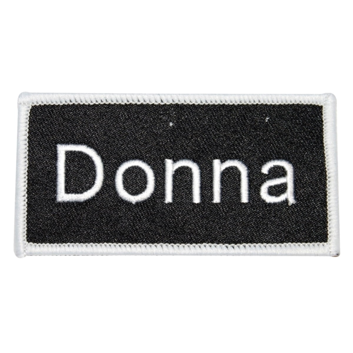 Donna Name Tag Patch Uniform ID Work Shirt Badge Embroidered Iron On ...